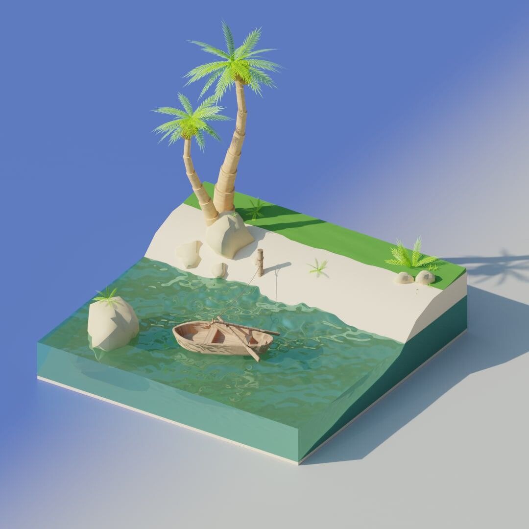 ArtStation - My first models in Blender