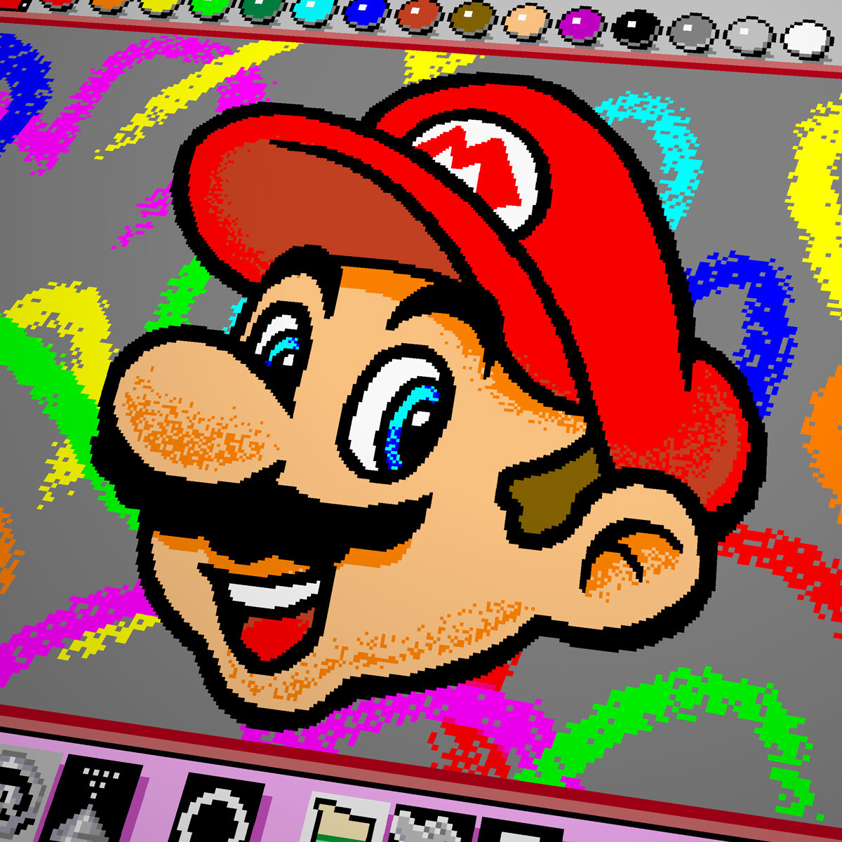 ArtStation - MARIO PAINT