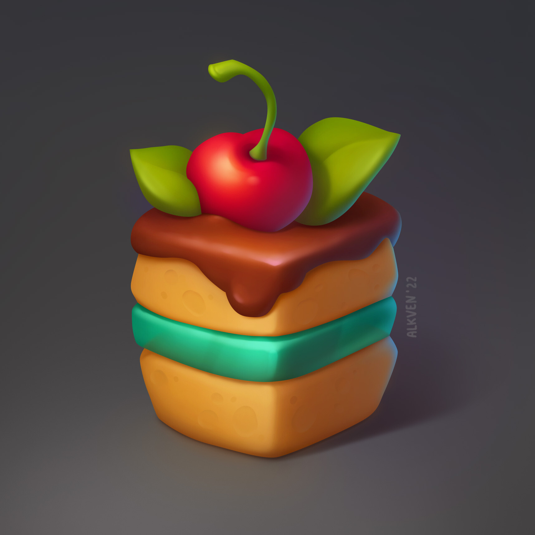ArtStation - Casual game cake