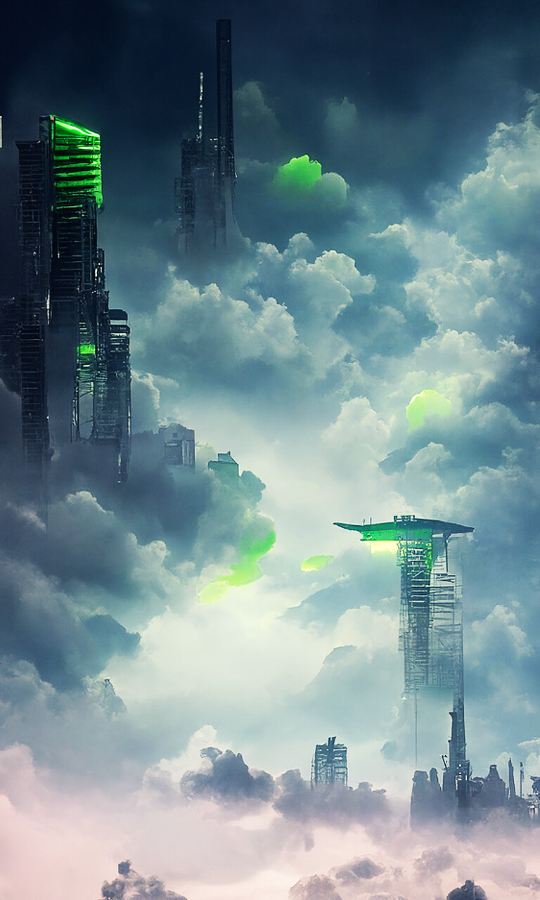 ArtStation - Cloud city