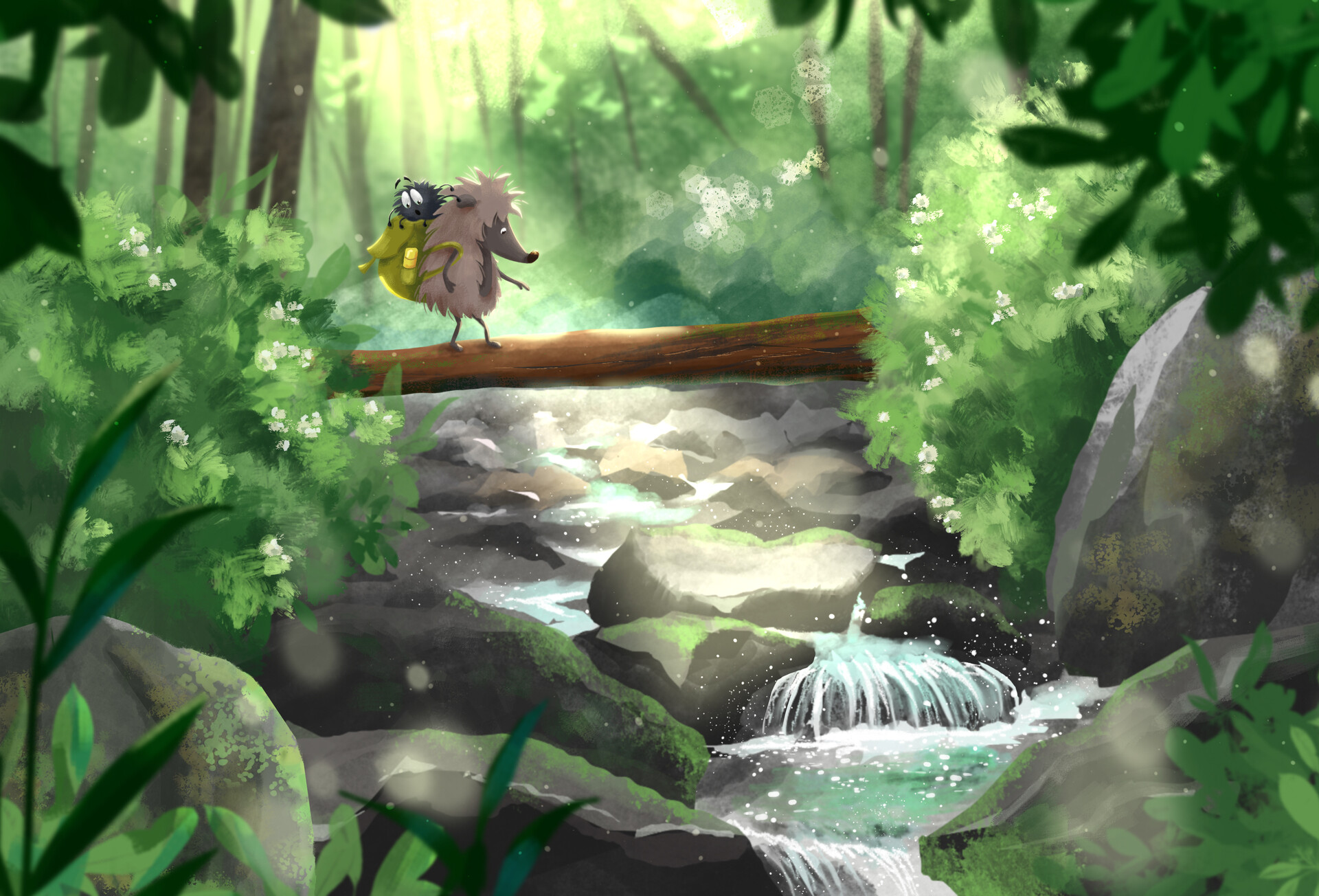 ArtStation - Crossing the creek