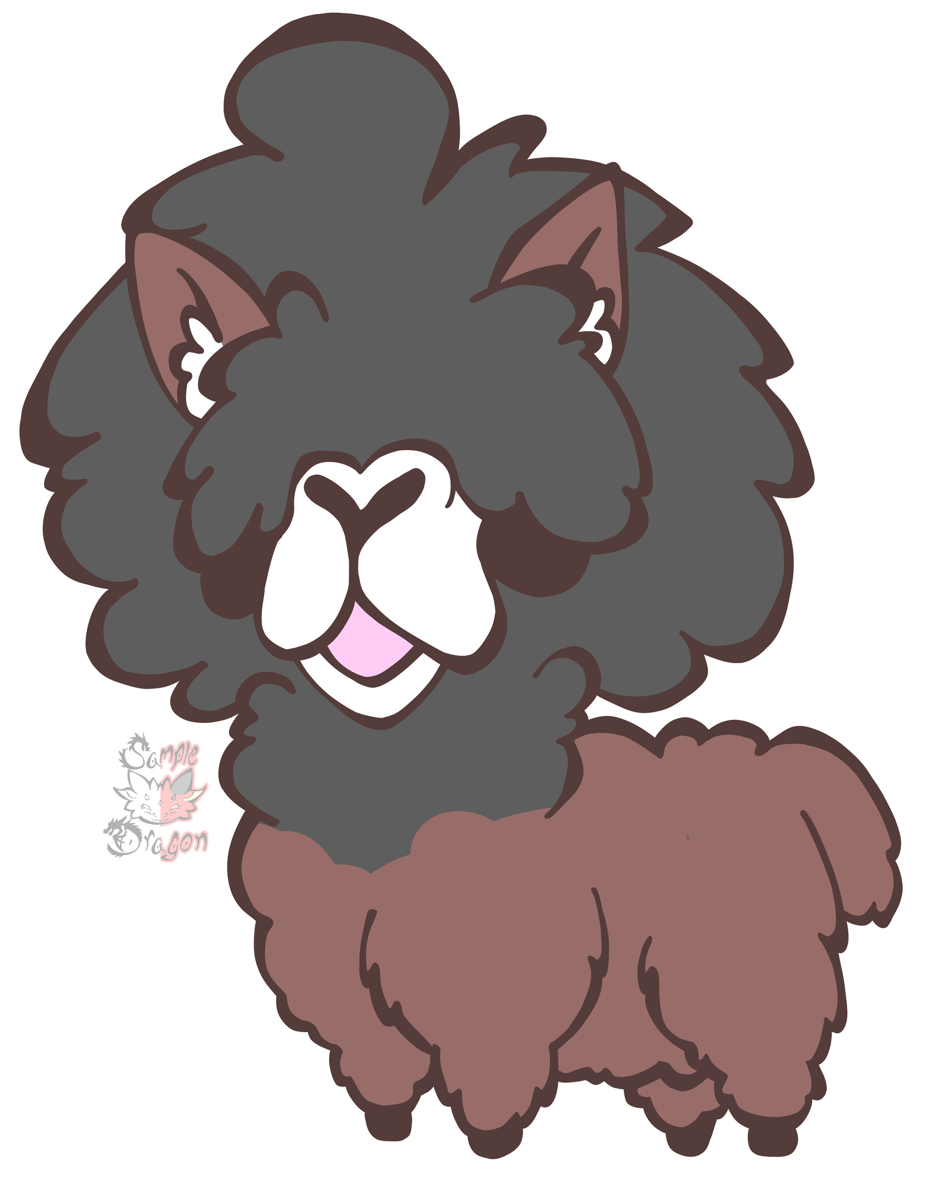 ArtStation - Alpaca Derp Coloring Page Free2Use