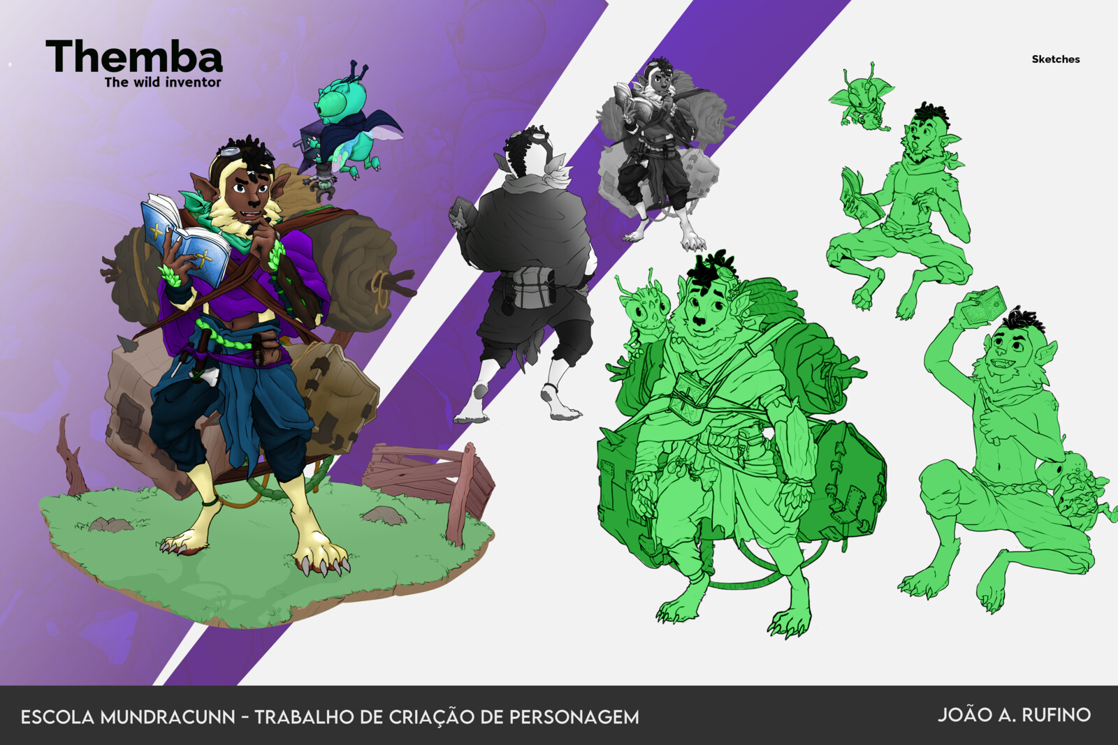 João Rufino - Themba and Ayo - Character Design