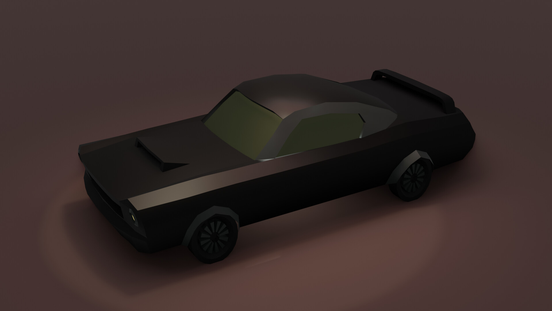 ArtStation - Low Poly Mustang