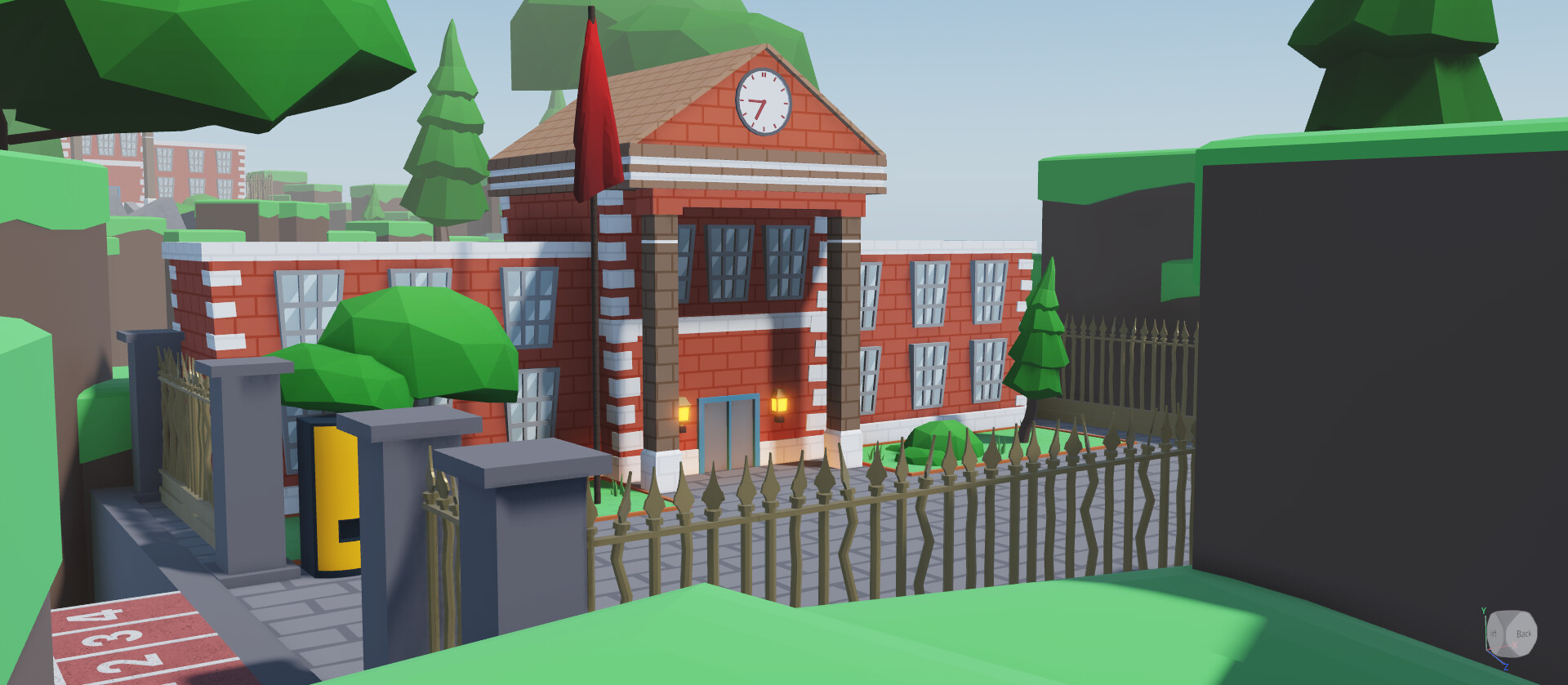 ArtStation - Low-Poly School Model