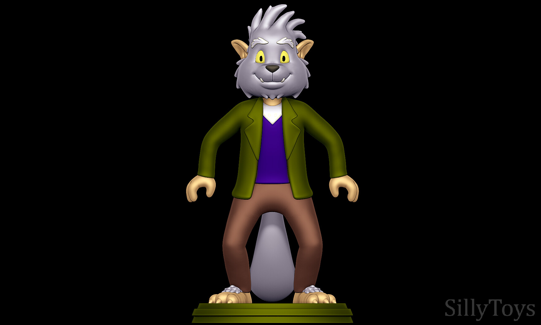 ArtStation - Wolf - Monster Mash 3D print model