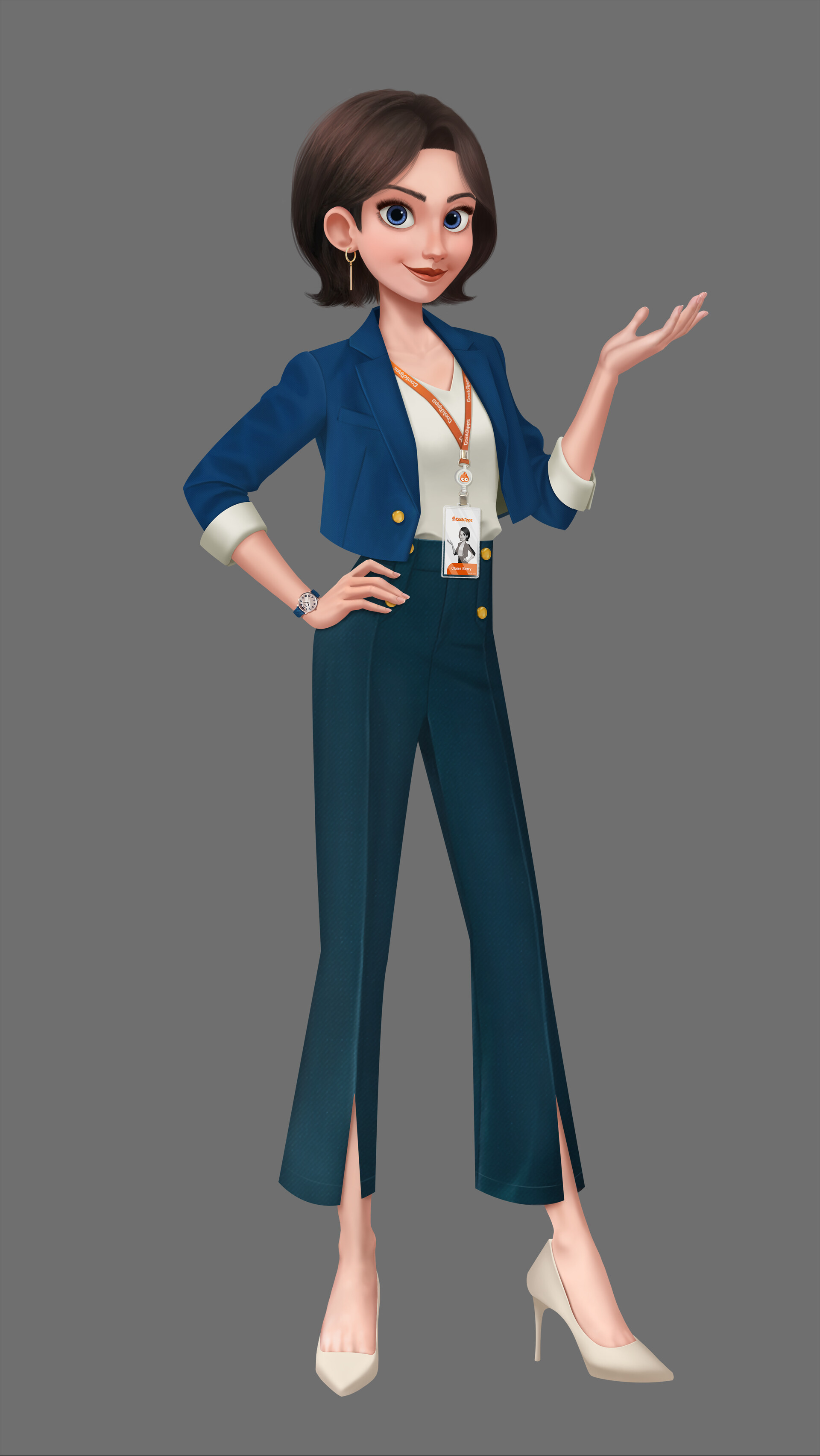 ArtStation - character_career woman_presenter