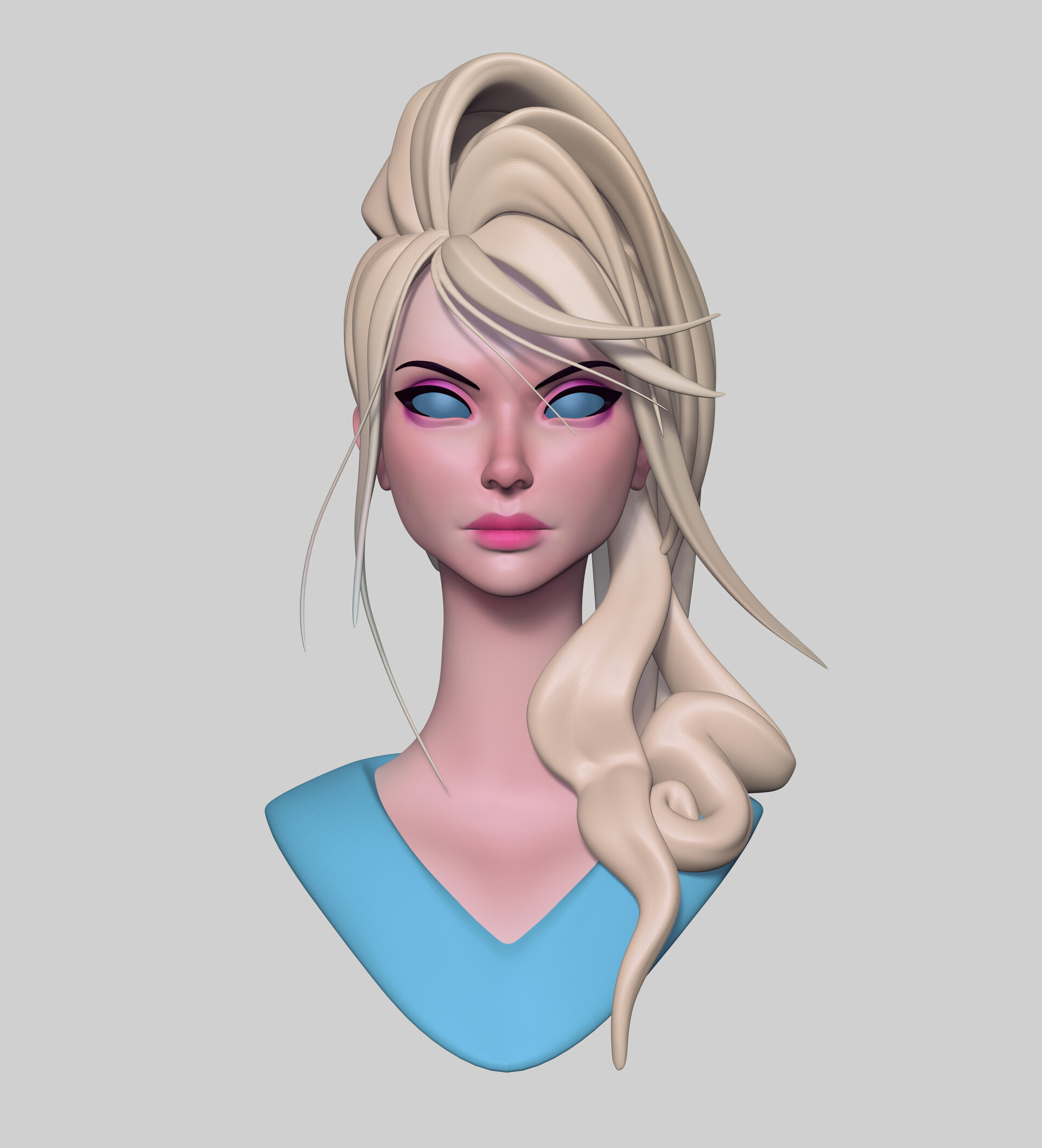 ArtStation - Rossdraws fan art - Elsa!!