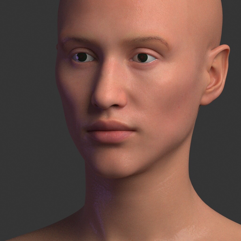 ArtStation - face_Vray_test