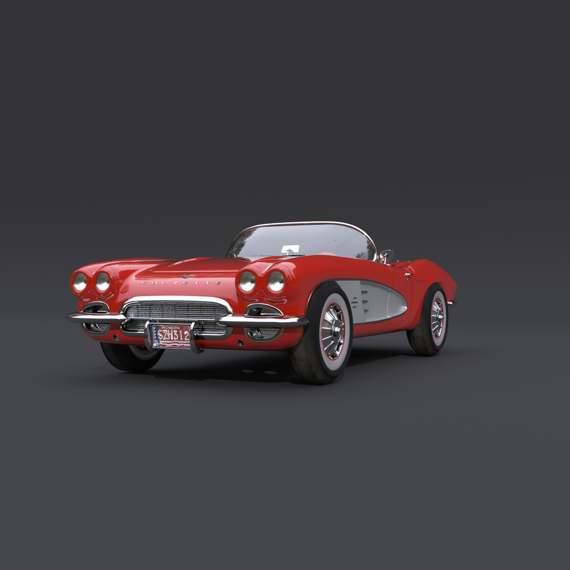 ArtStation - Chevrolet Corvette C1