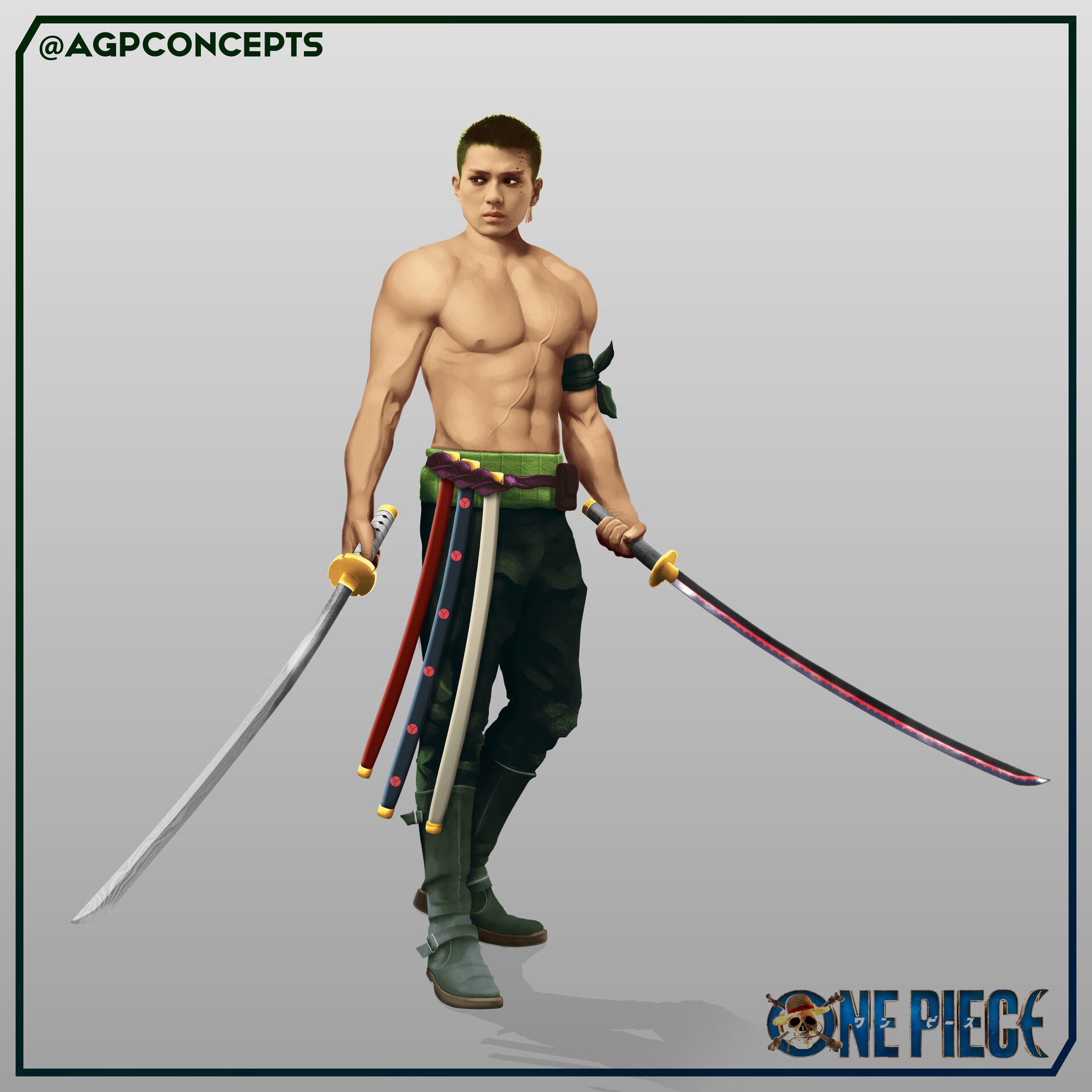 ArtStation - Roronoa Zoro Concept Art Based on Netflix Cast - Mackenyu