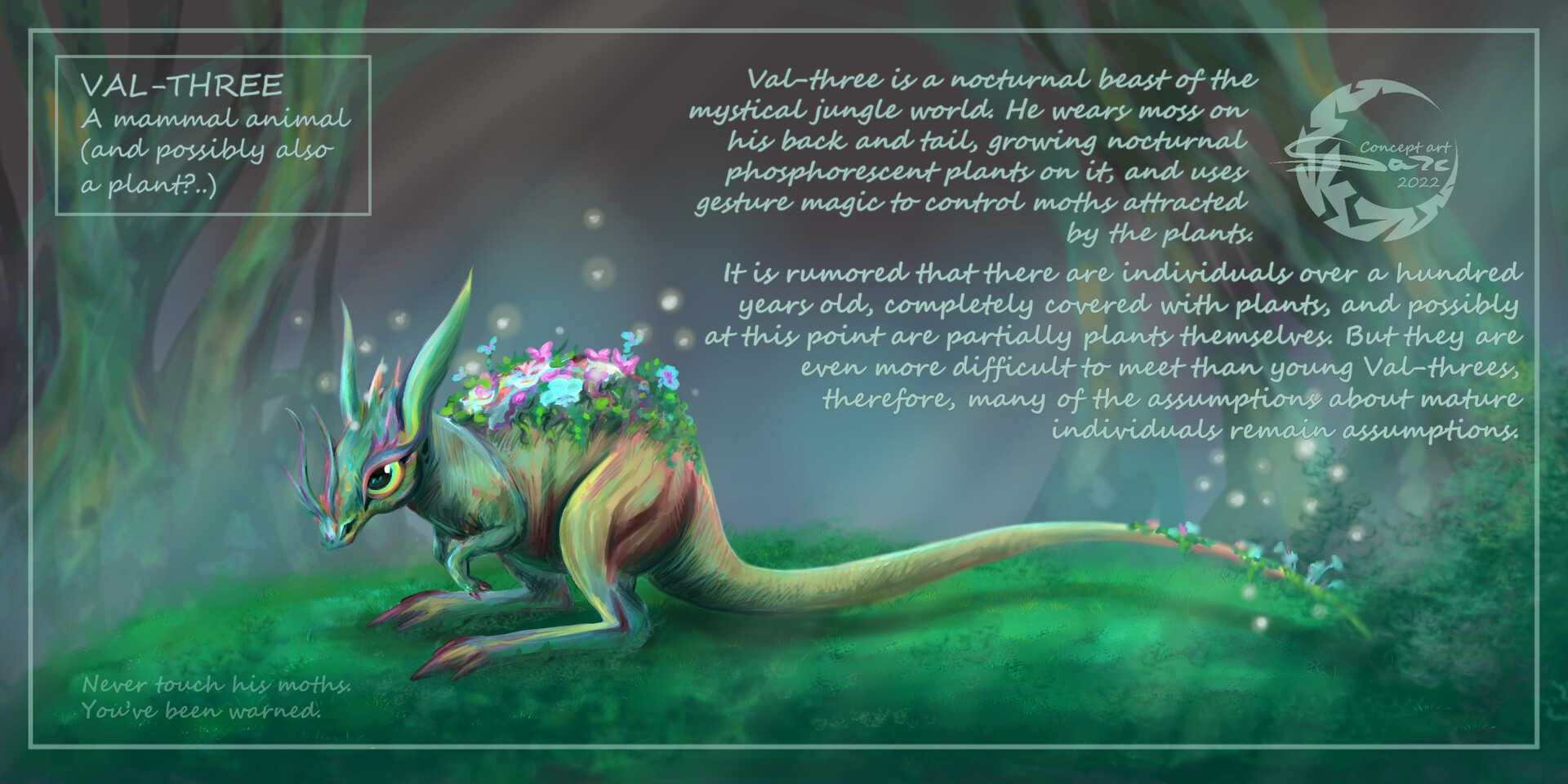 ArtStation - Val-three, creature concept art for Mystical Jungle world