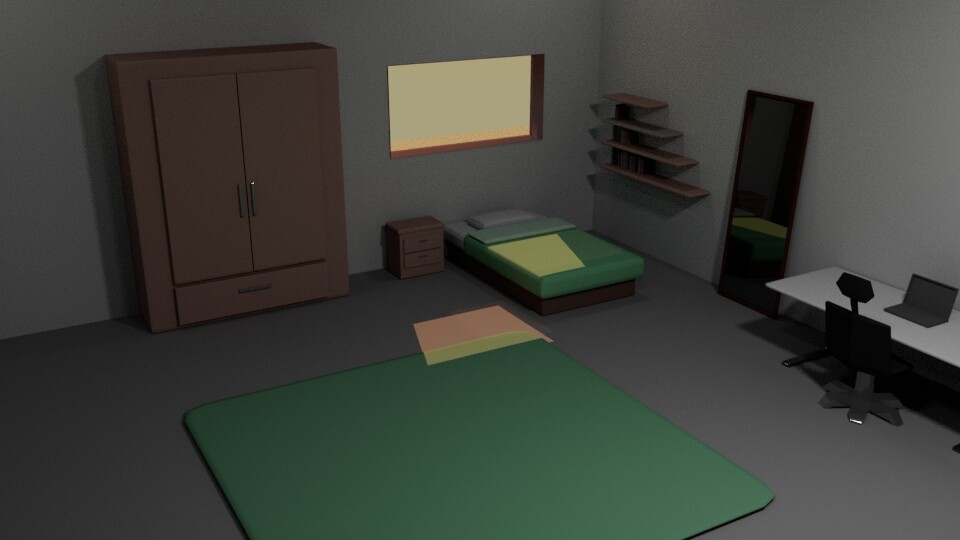 ArtStation - 3D Room Lighting Exercise