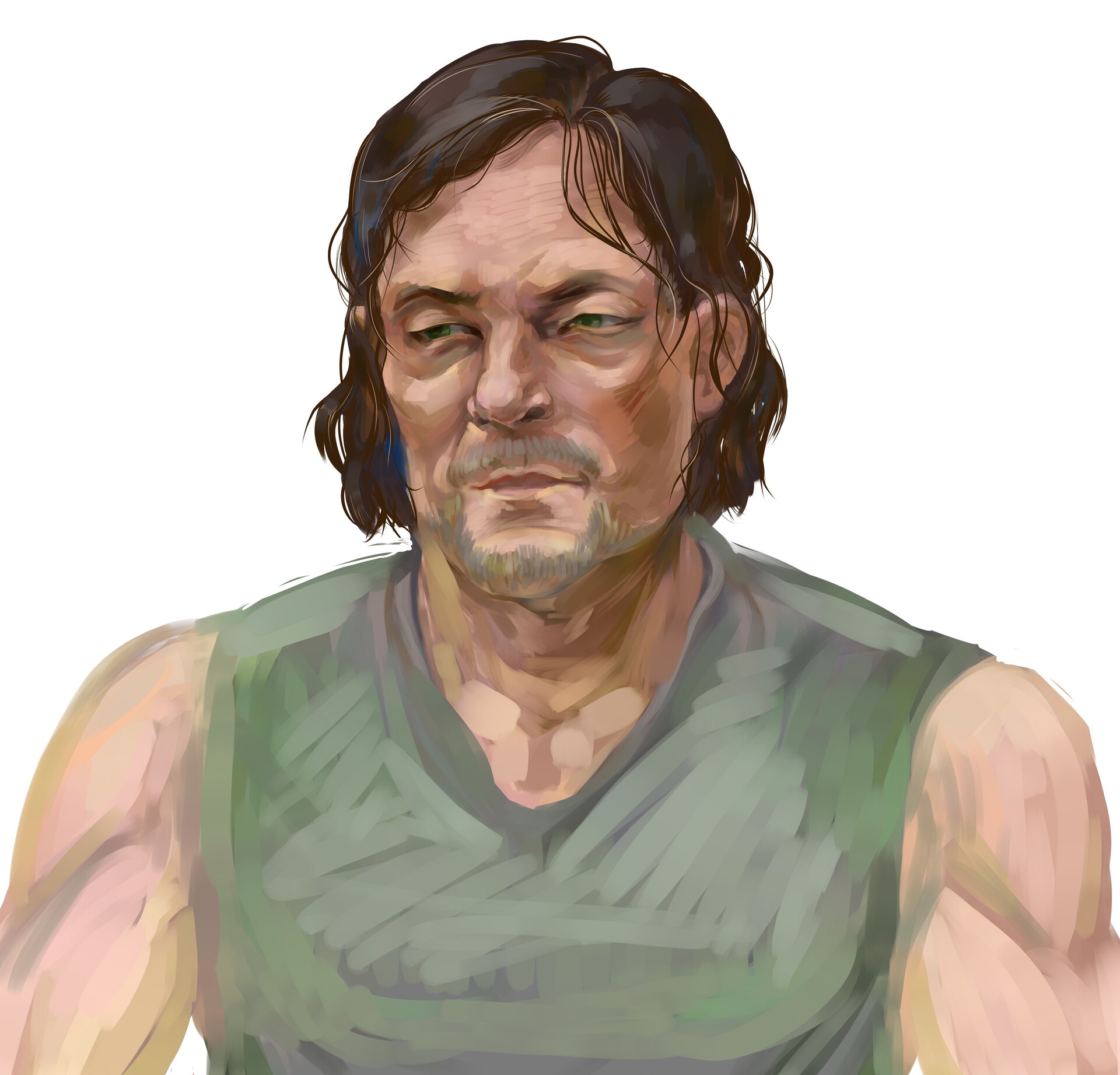 ArtStation - Sketch Norman Reedus portrait