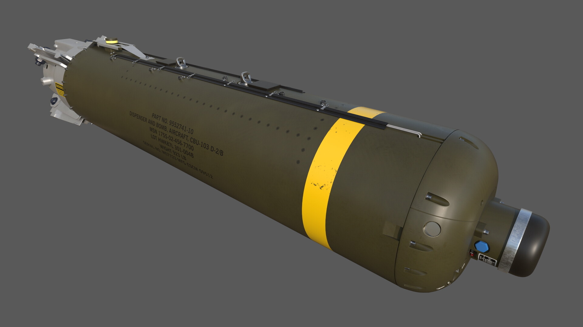 Denis Galayko - CBU-87 and CBU-103 Combined Effects Munition 3D models