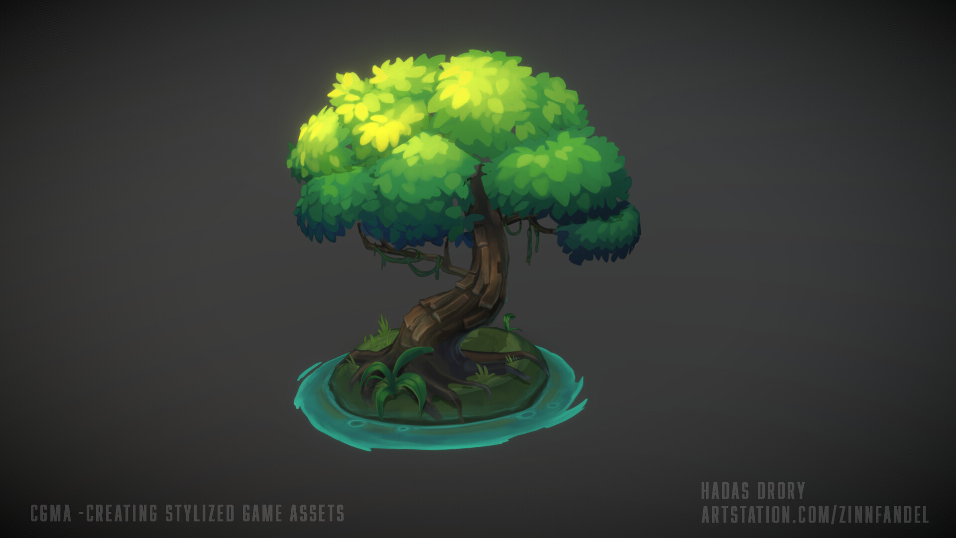 ArtStation - 2.5D Oak Tree
