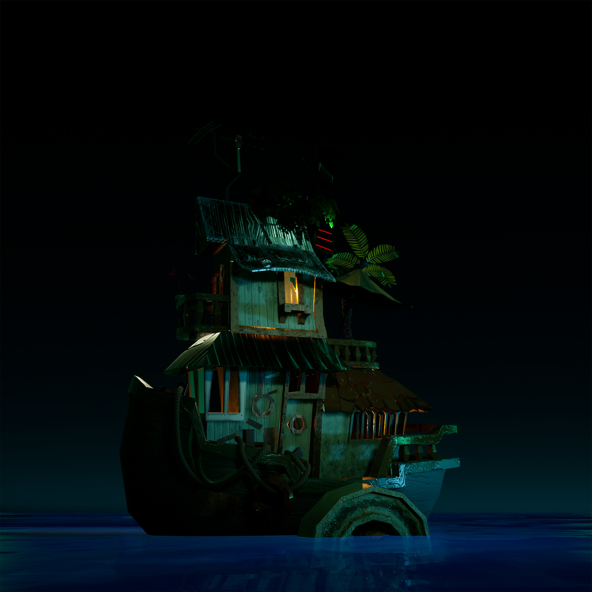 ArtStation - Hero Props_Stylized Ship