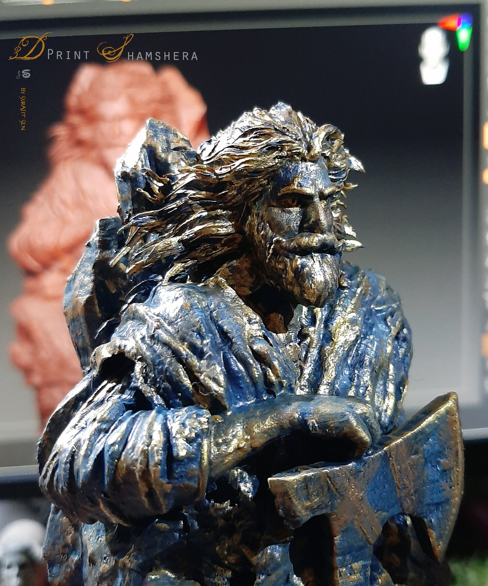 ArtStation - “Shamshera” - Digital Sculpture - by Surajit Sen - 3D Print