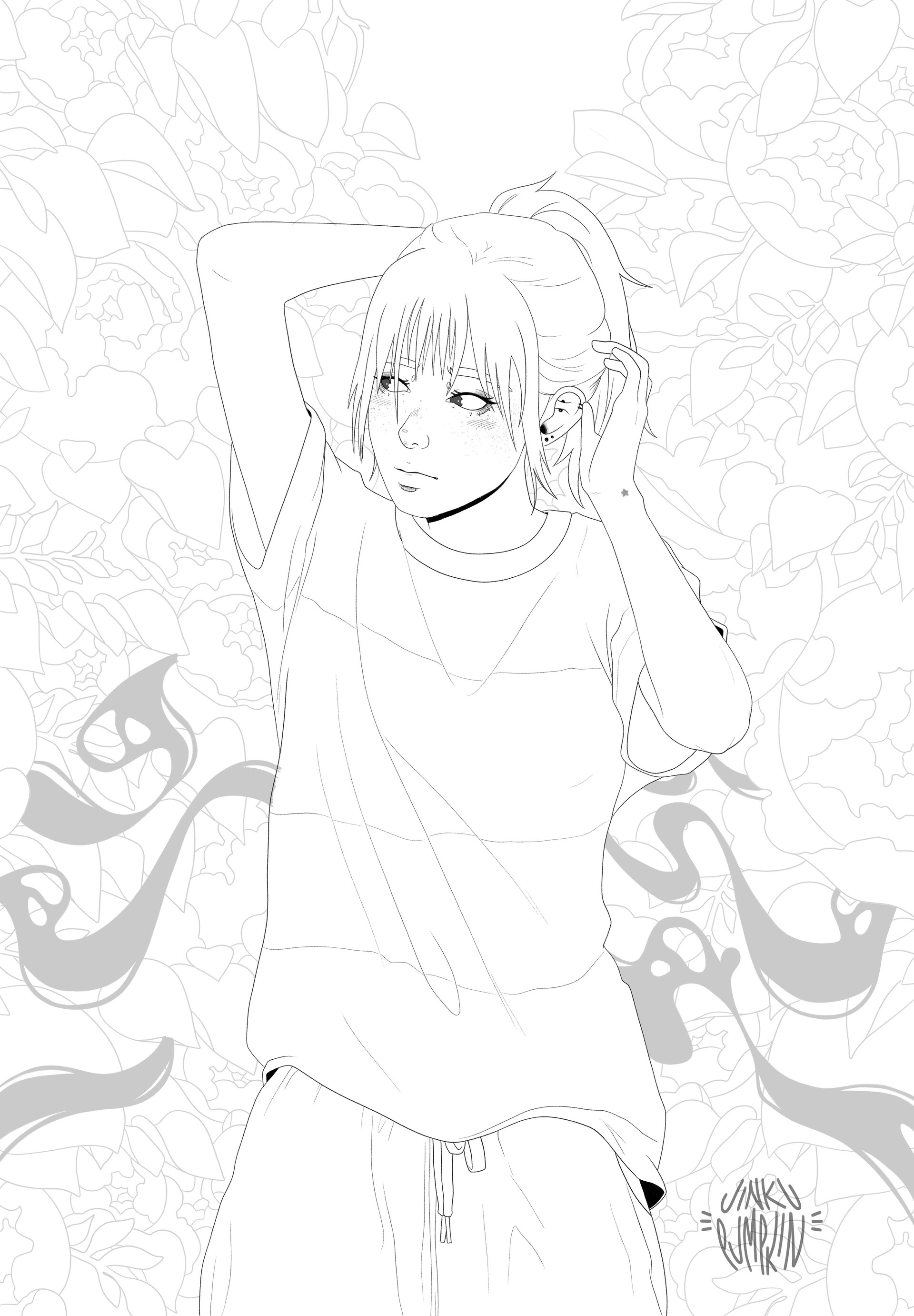 JP - Chihiro lineart