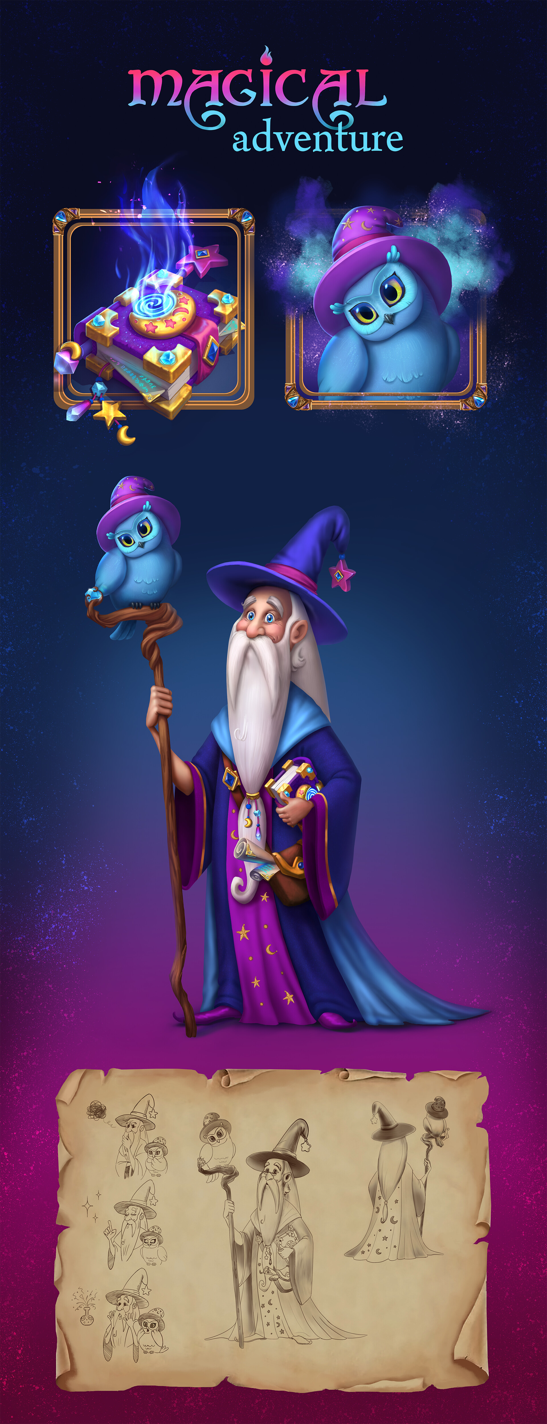 ArtStation - Character Concept art Merlin