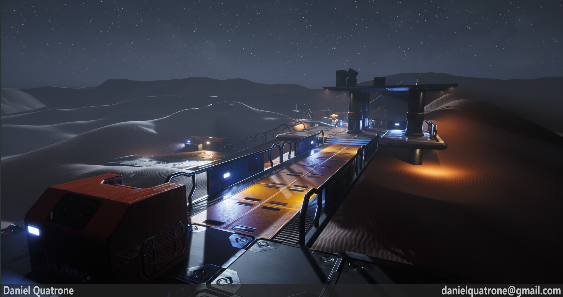 ArtStation - Desert SciFi Work Site