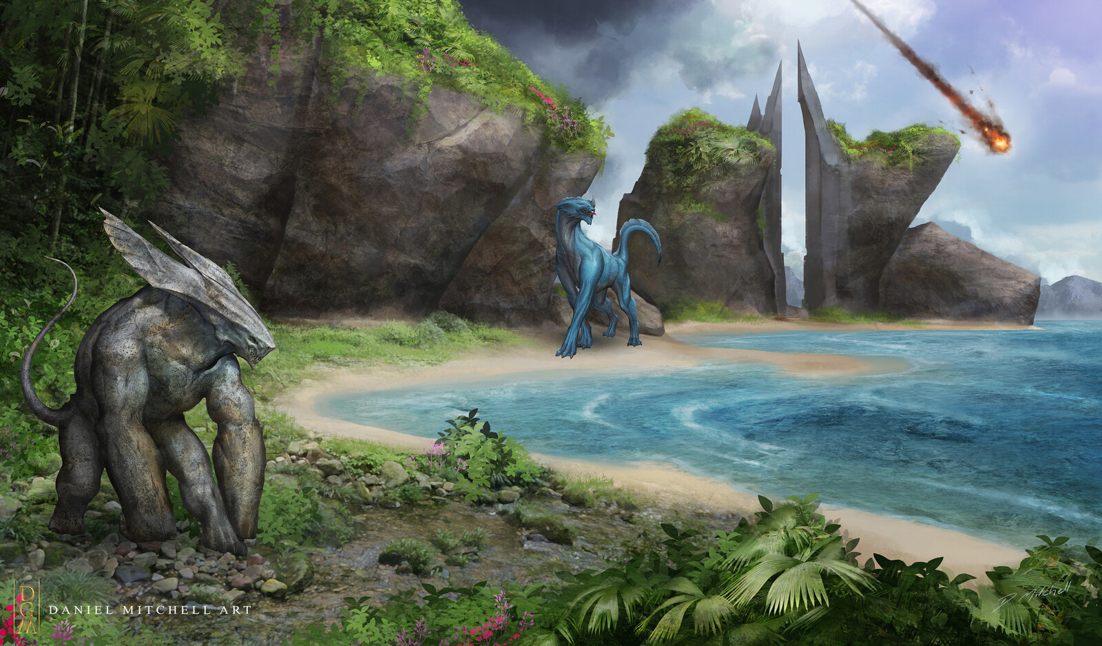 Daniel Mitchell - Alien Beach Landscape 2022