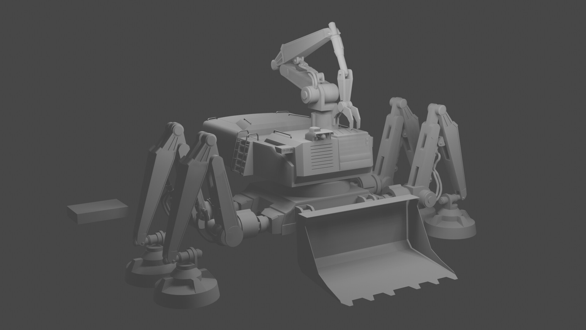 ArtStation - Construction Mech Render