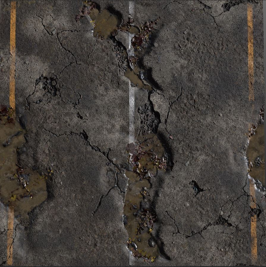 ArtStation - Destroyed Road