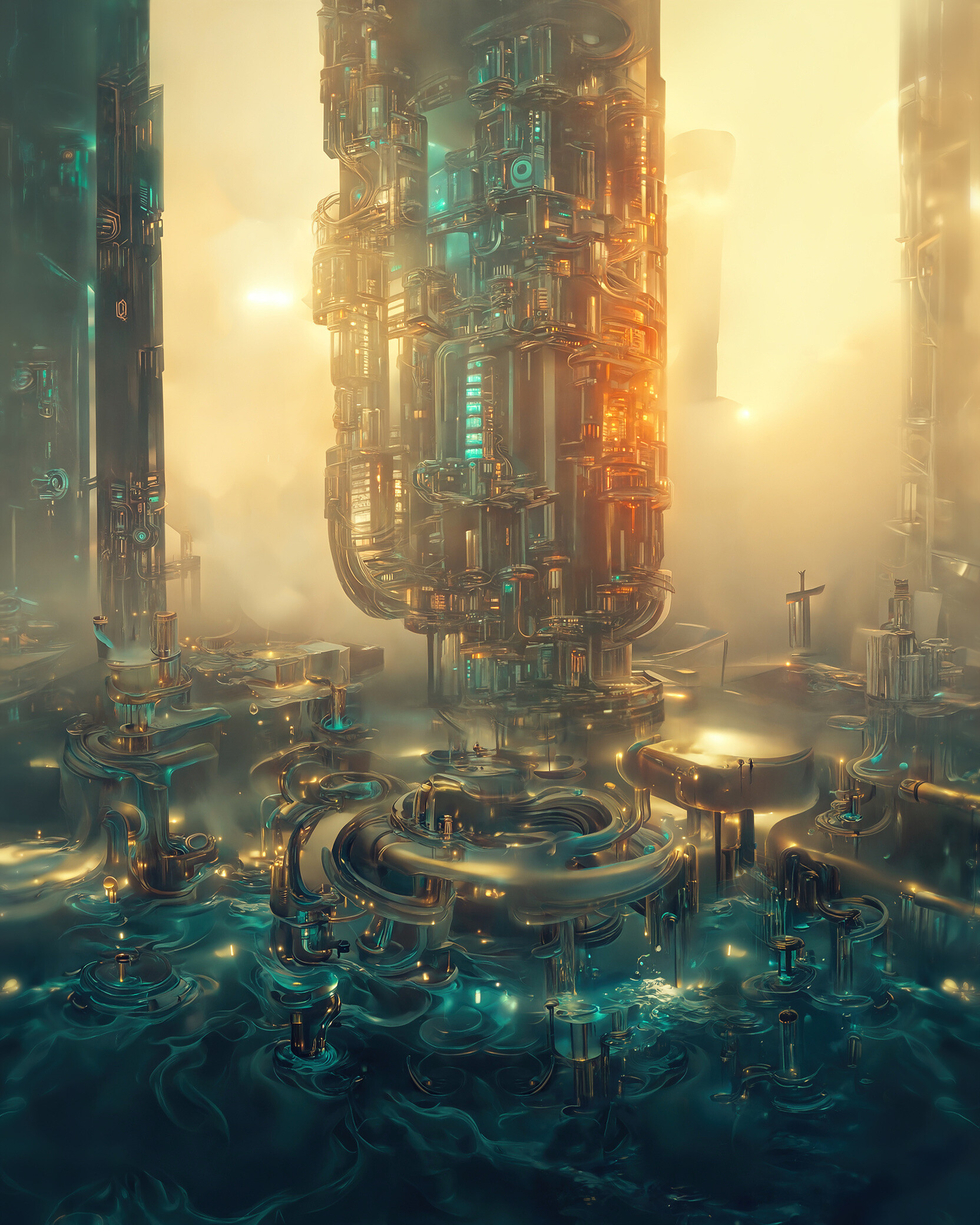 ArtStation - Hydro tower