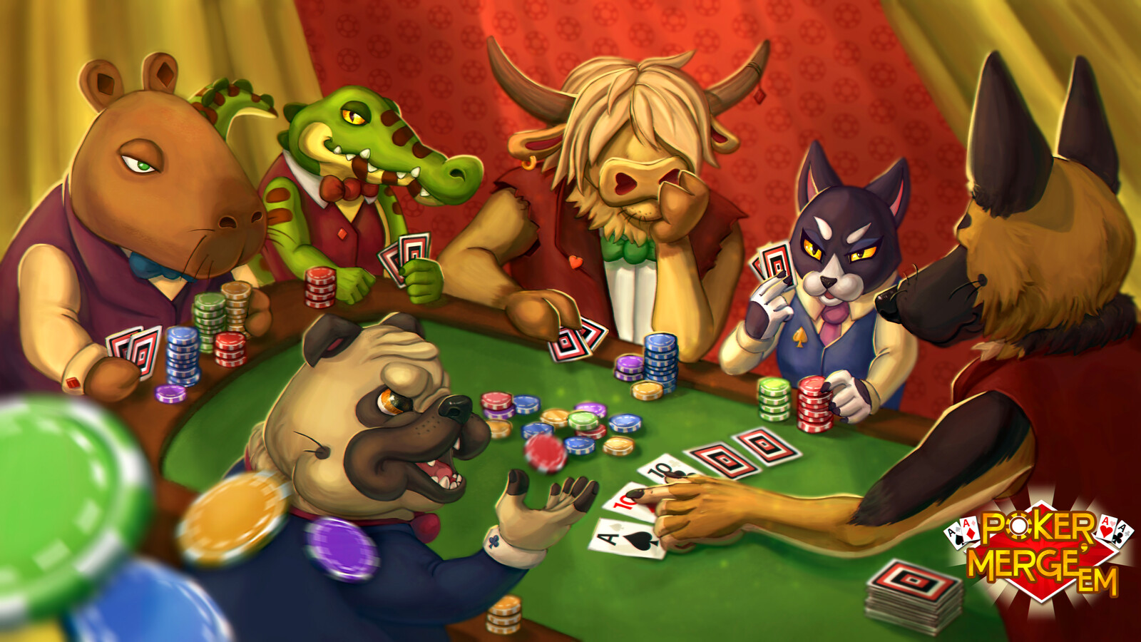 Alice Monstrinho - Merge Club - Illustration and splash arts