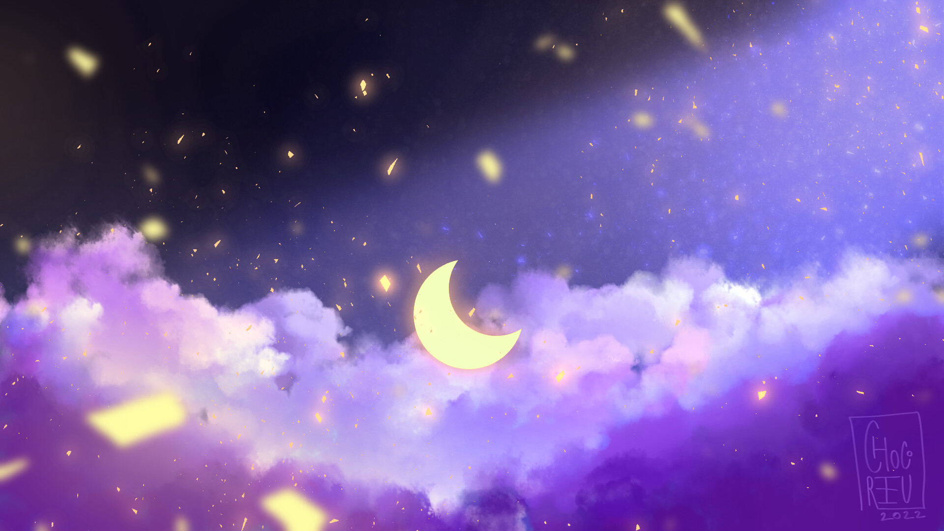 ArtStation - magical night sky