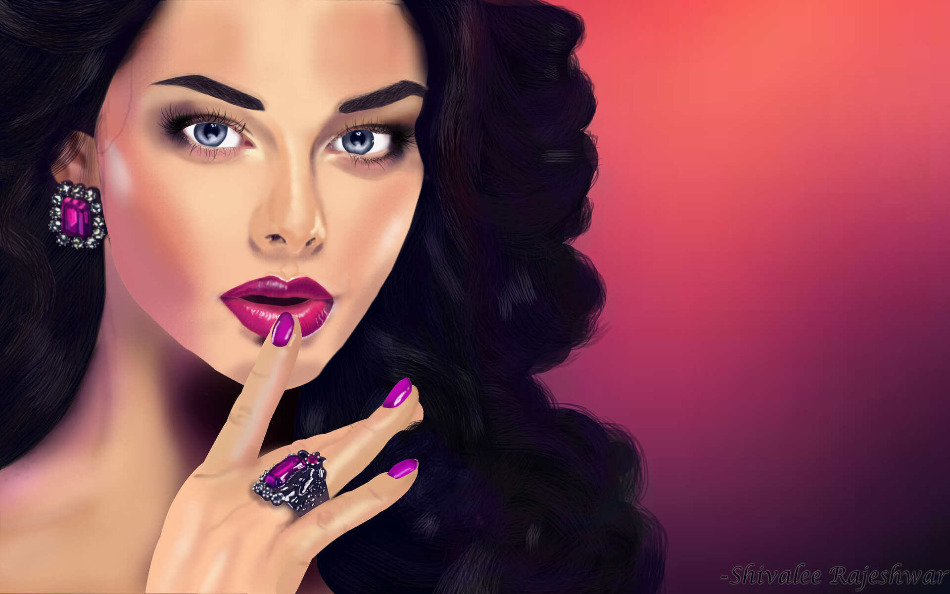 ArtStation - Glamorous lady