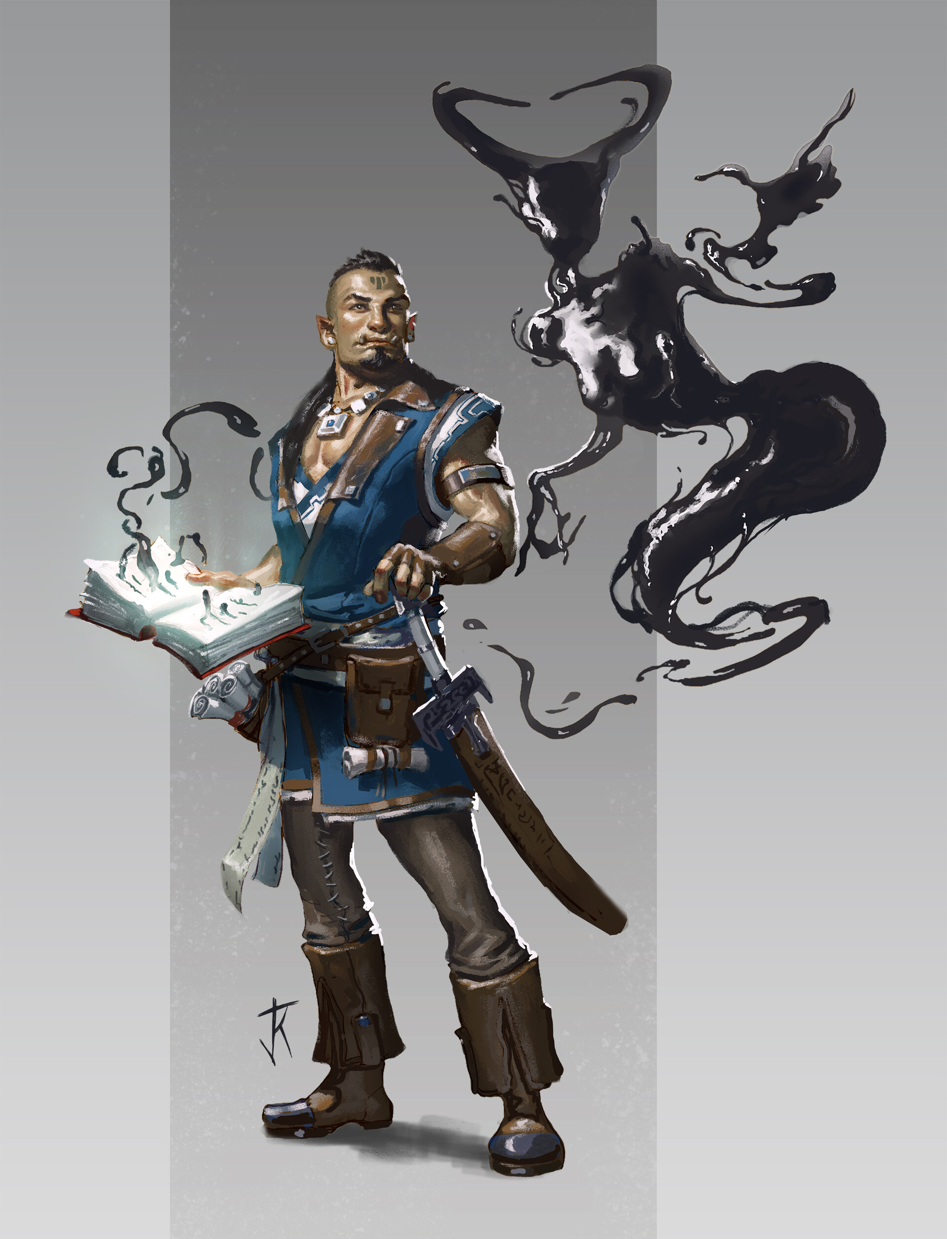 ArtStation - Half Orc adventurer