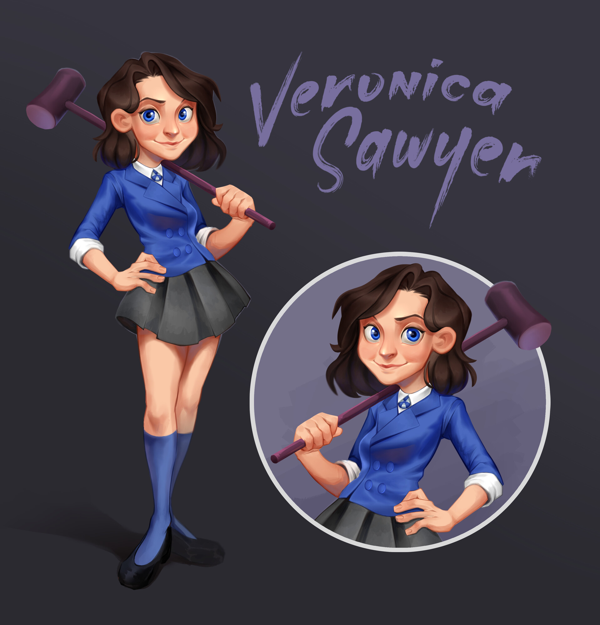 ArtStation - Casual Veronica Sawyer from "Heathers"