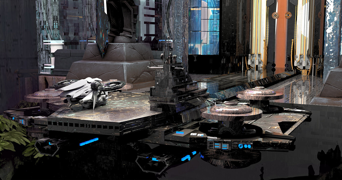 Muhammad Elgizawy - Caladan Castle: 3D set design from a dune novel.