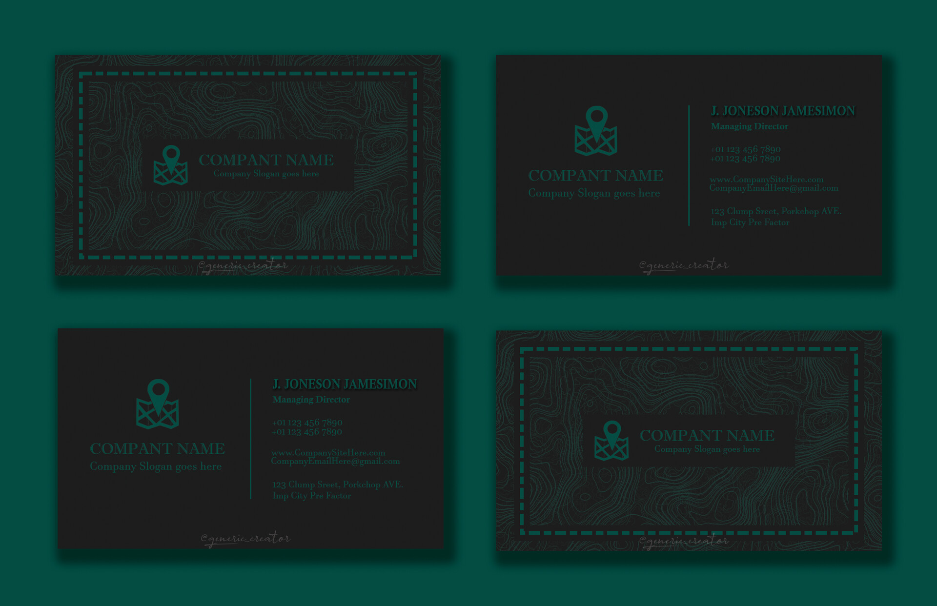 Generic Artist - Business Card Samples