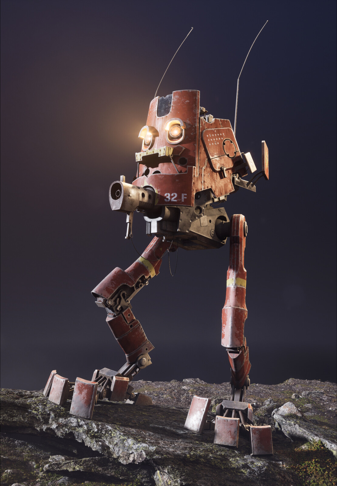 Daniel Strickland - Environment Artist - Flamethrower Mech