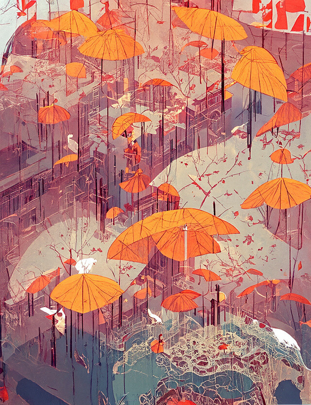 ArtStation - Chinese Red Landscape