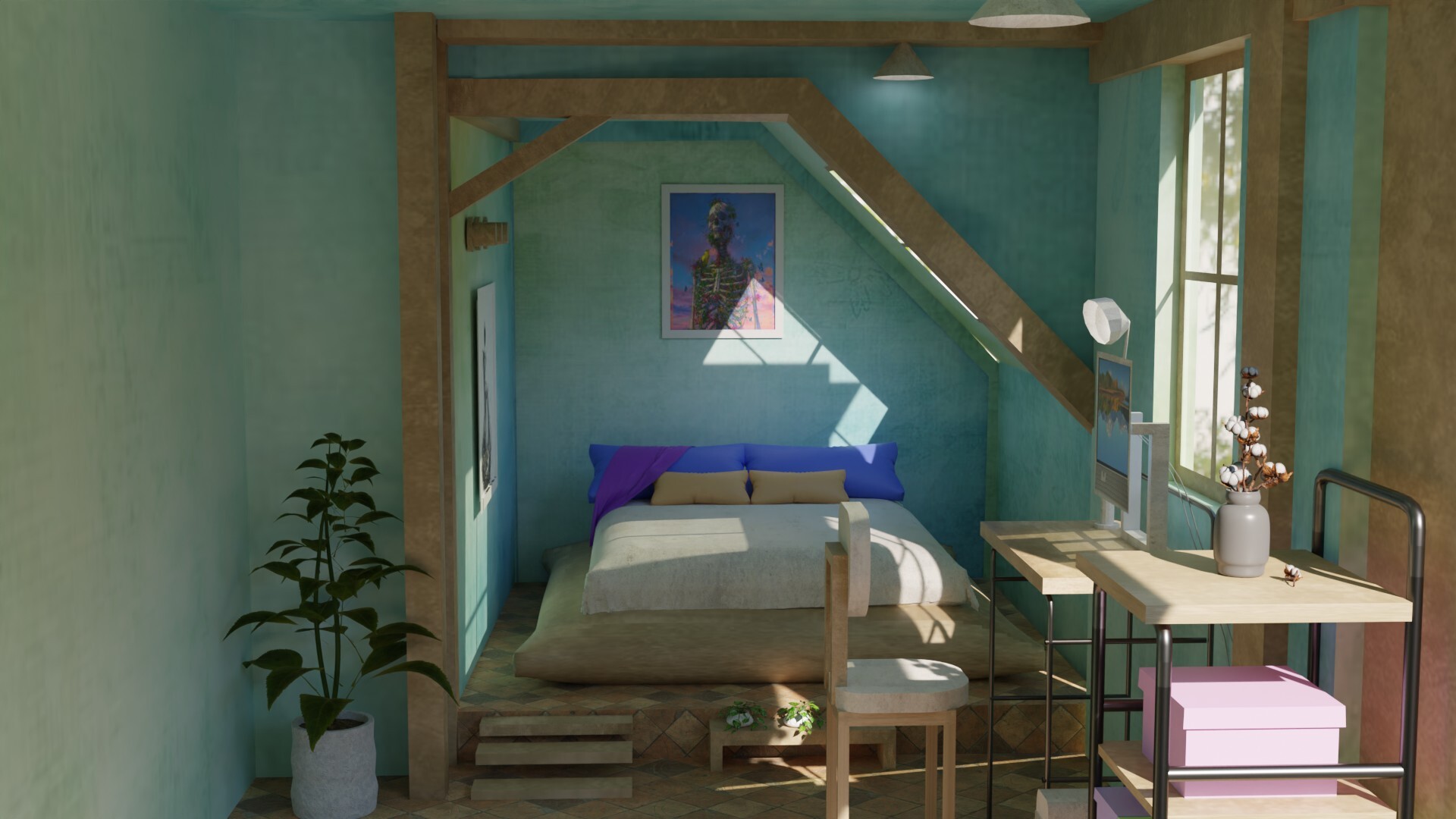 ArtStation - room 3d