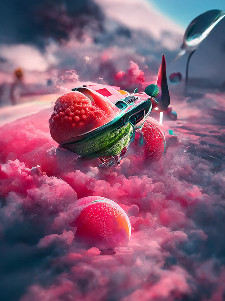 ArtStation - Do you want to reach to the WATERMELON planet?