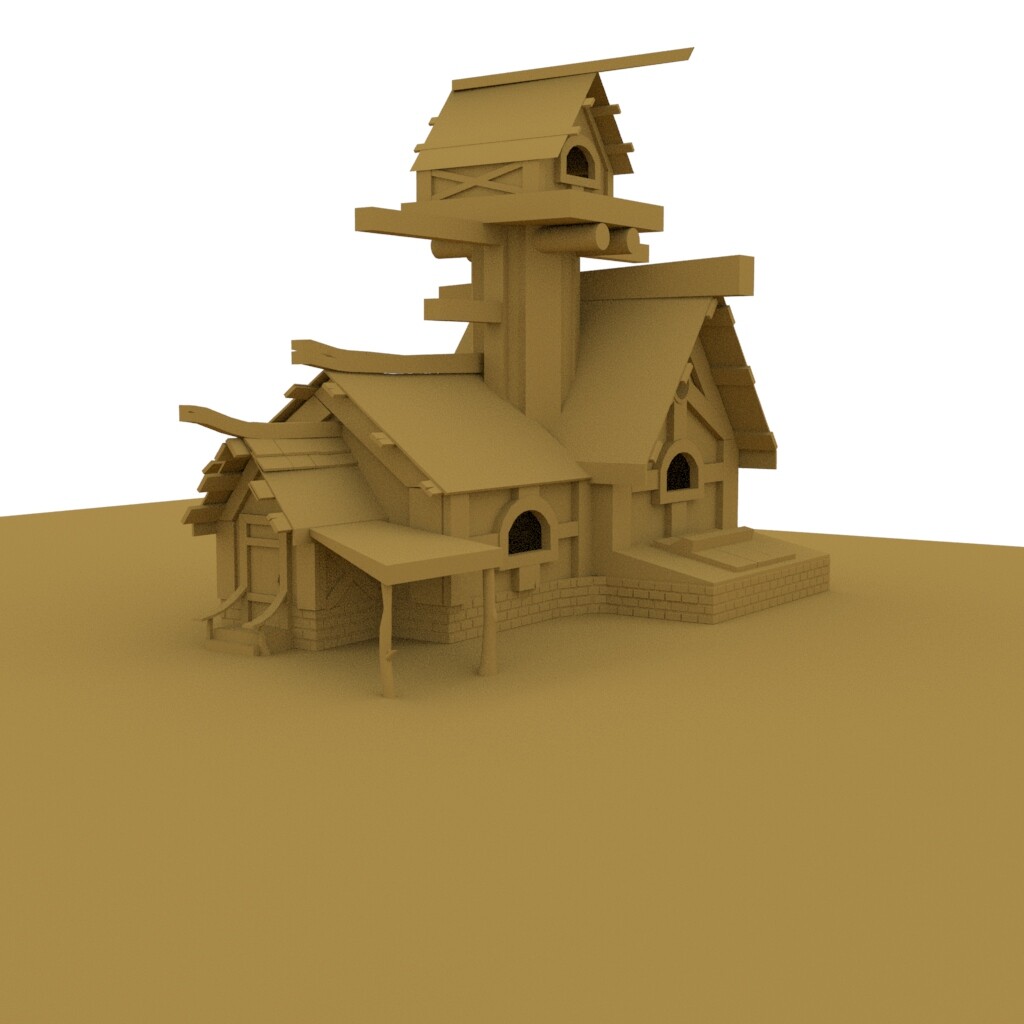 John Pinto - Smirnov School BG illustration(3D Model and texturing)