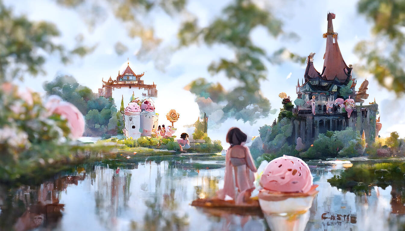 ArtStation - Ice cream Dream