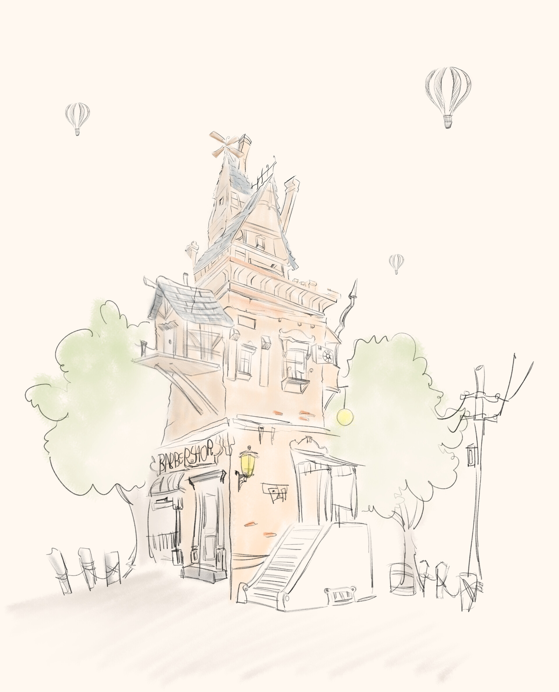 ArtStation - 2d_egptian_alley_concepts