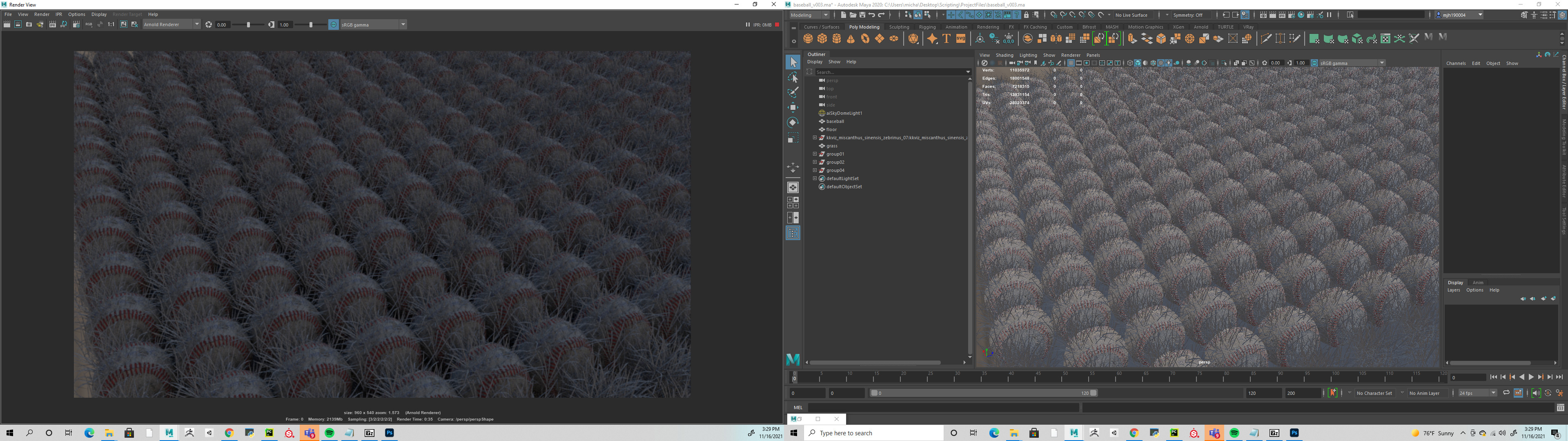 Michael Huerta - Python for Maya custom scatter tool