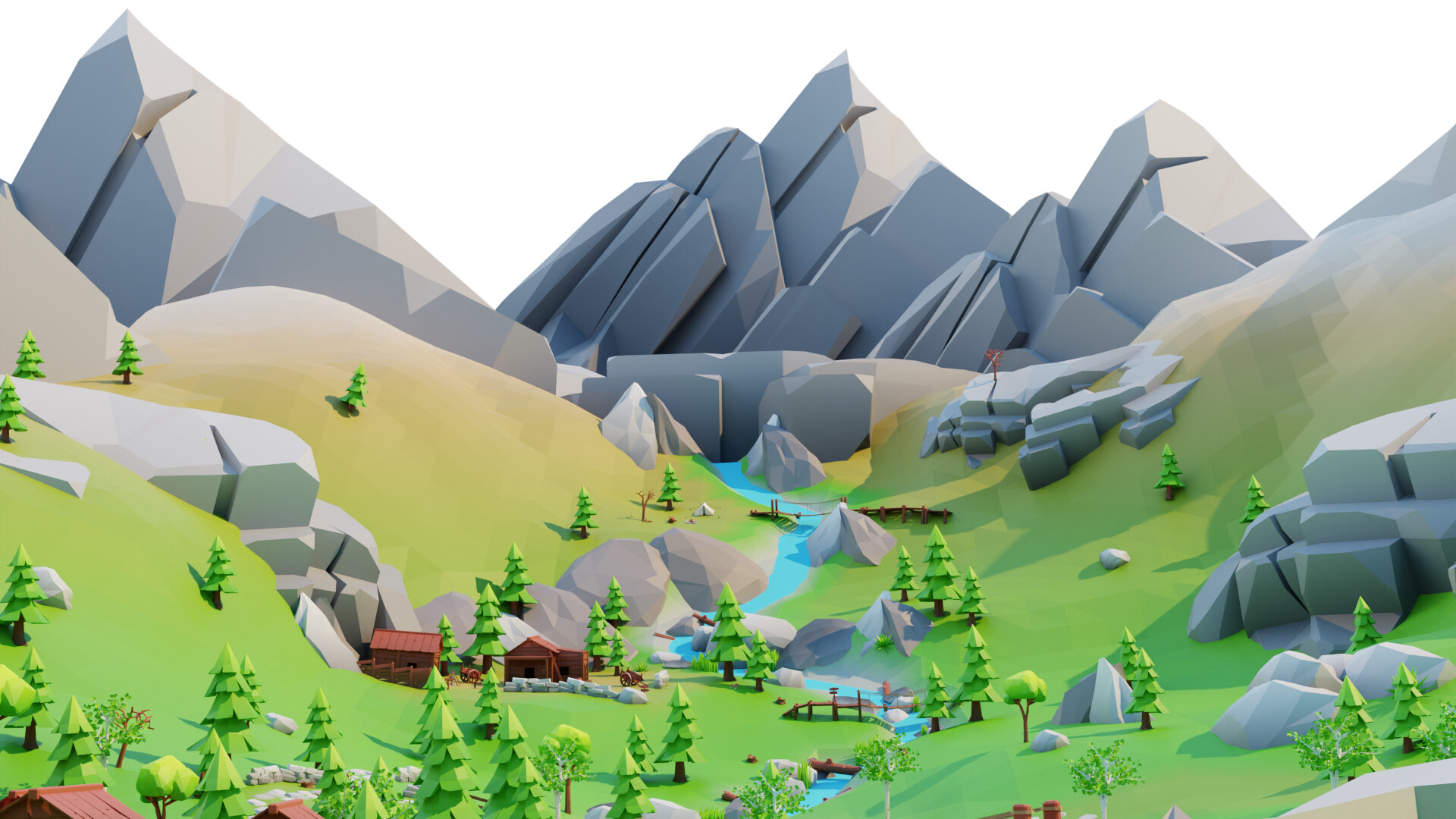 ArtStation - Low Poly Environment #3