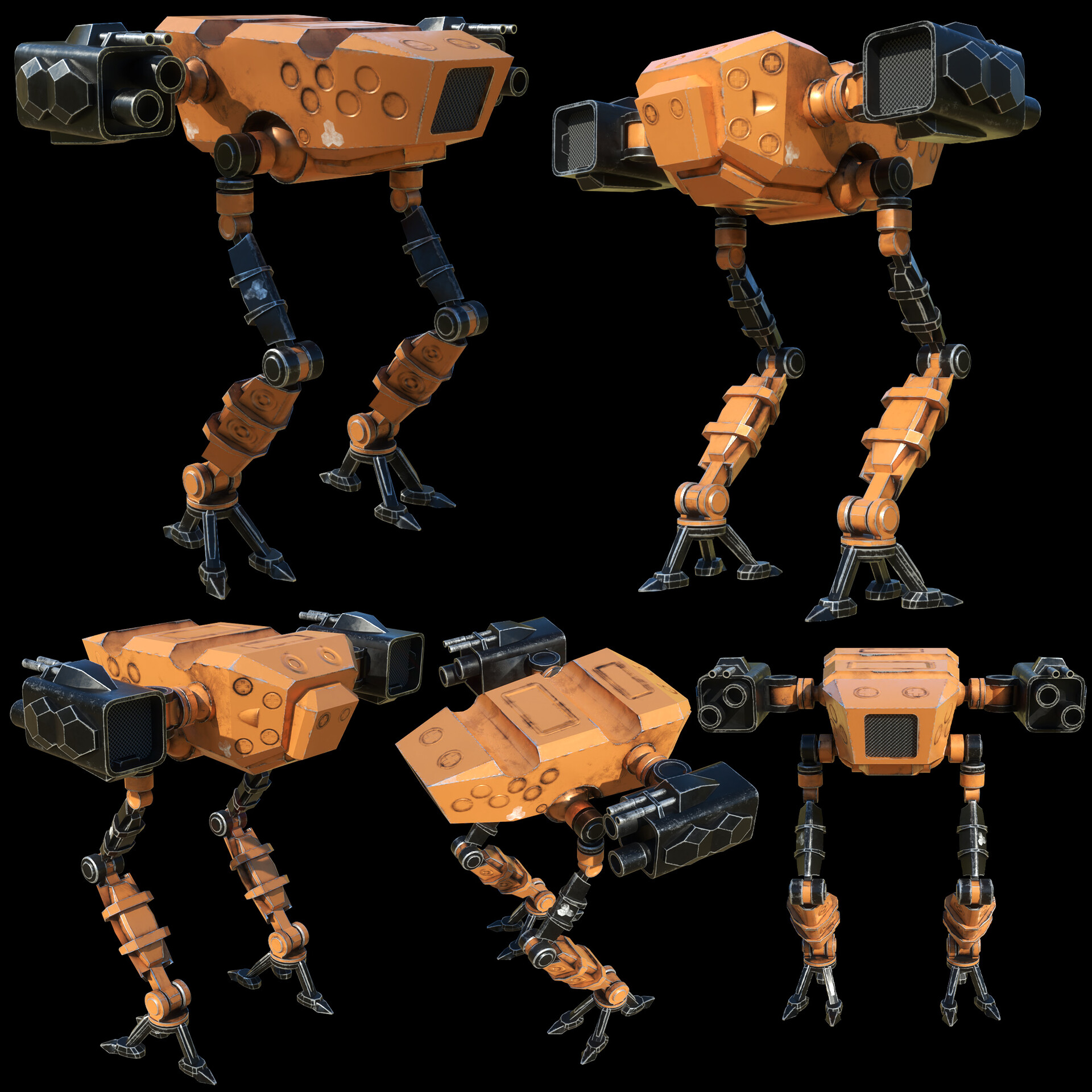 ArtStation - Mech num.6 (game ready)