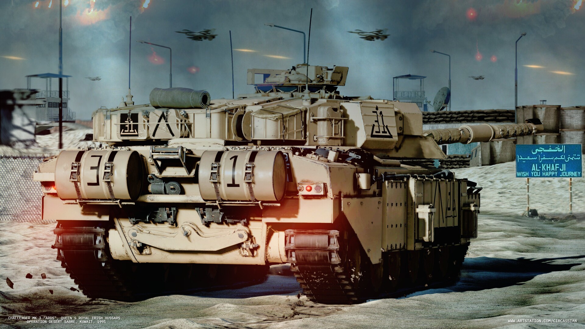 CIRCASSIAN - Challenger Mk 3 “Ards", Queen's Royal Irish Hussars ...