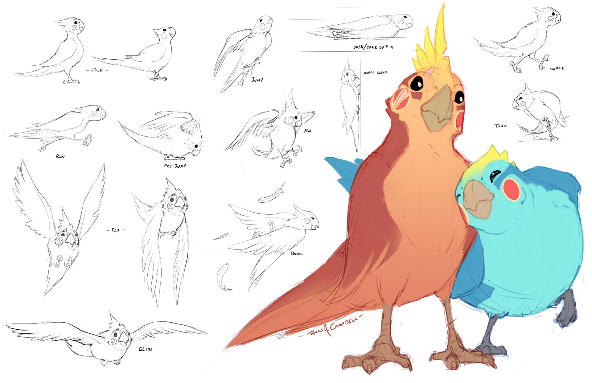 ArtStation - Songbird concept and animations