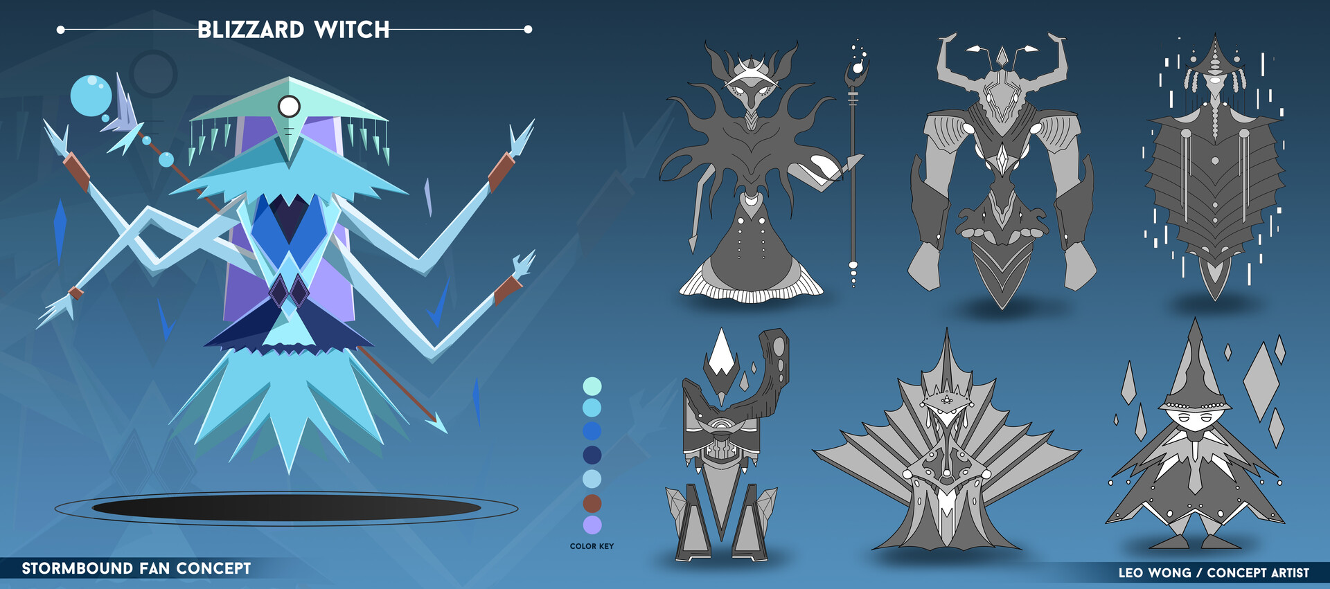 ArtStation - Blizzard Witch / Stormbound fanart