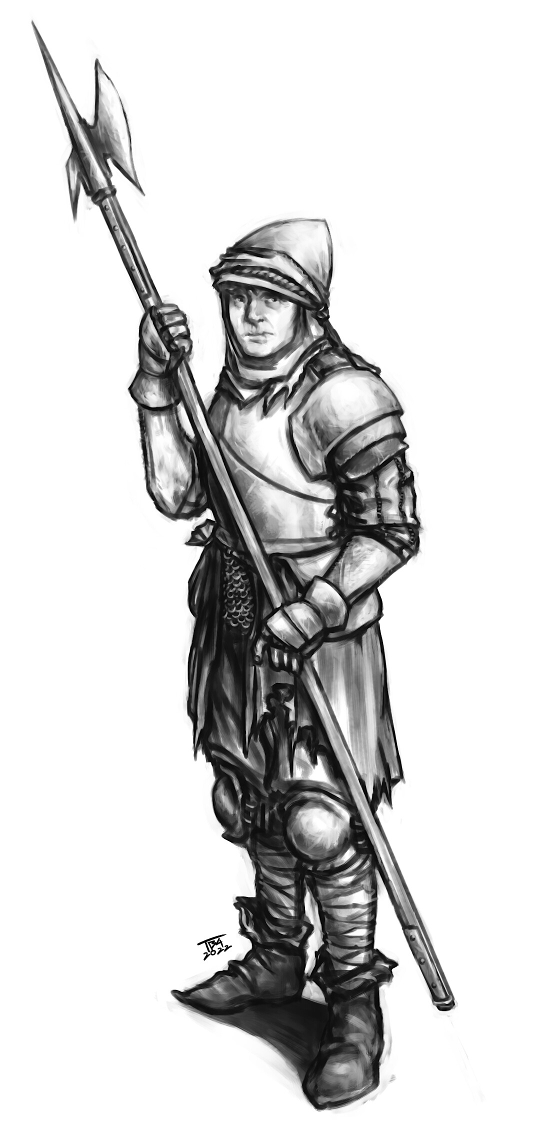 ArtStation - DnD Sketch | Fighter